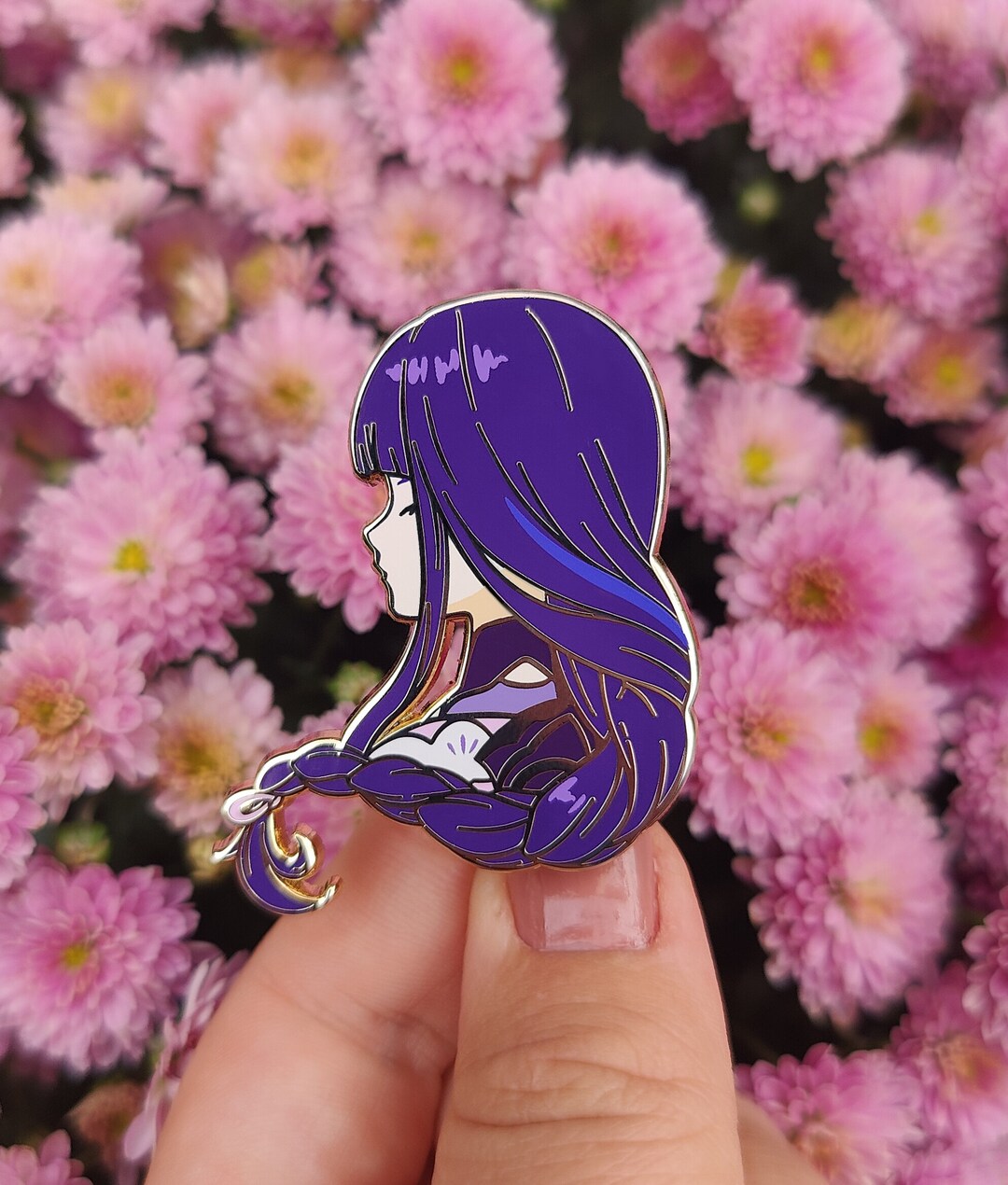 Raiden Shogun Enamel Pin - Genshin Impact - Etsy