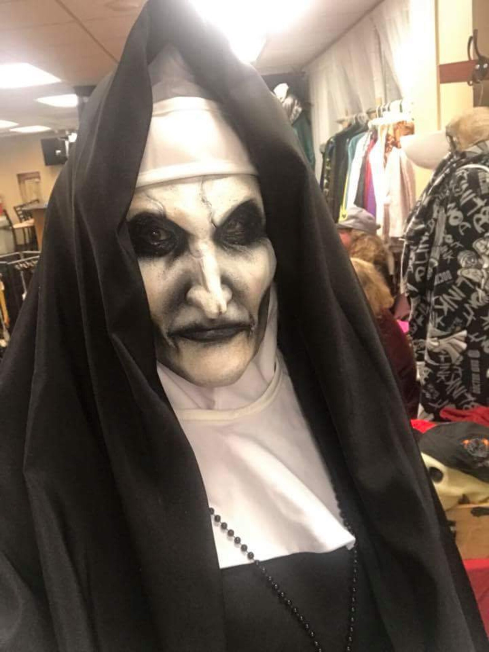 Nun Mask - Etsy