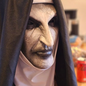 Nun Mask - Etsy