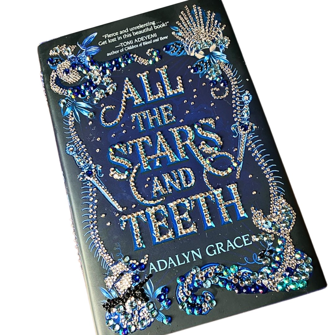 Hand-bedazzled all the Stars and Teeth Hardcover Book Fully Rhinestone ...