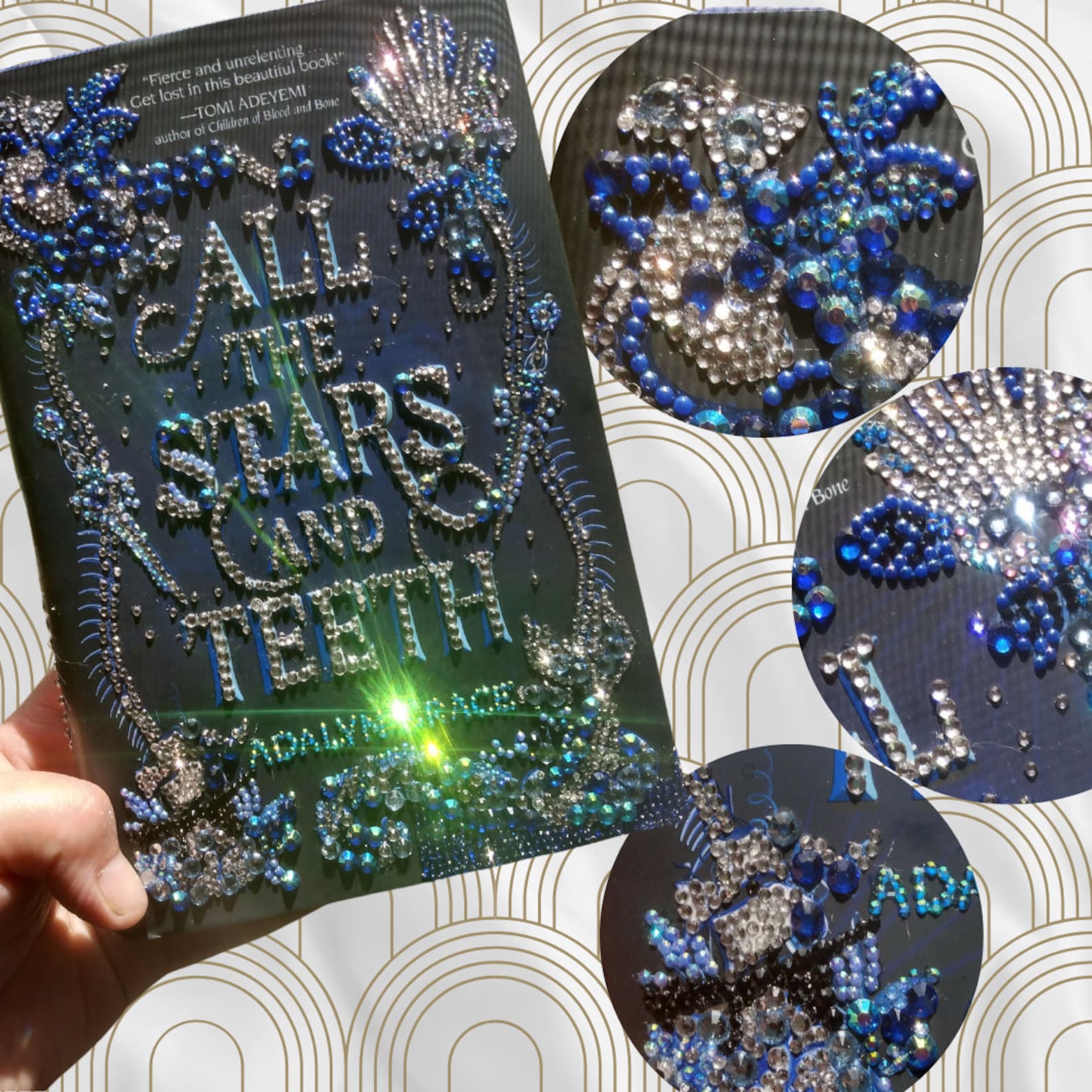 Hand-bedazzled all the Stars and Teeth Hardcover Book Fully Rhinestone ...