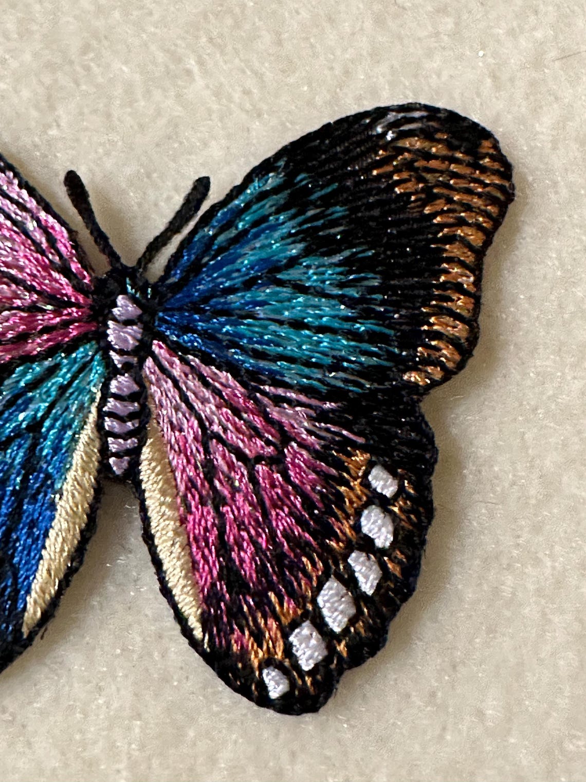 Applique - Magical Butterfly With Sparkly Threads - Iron On - Etsy