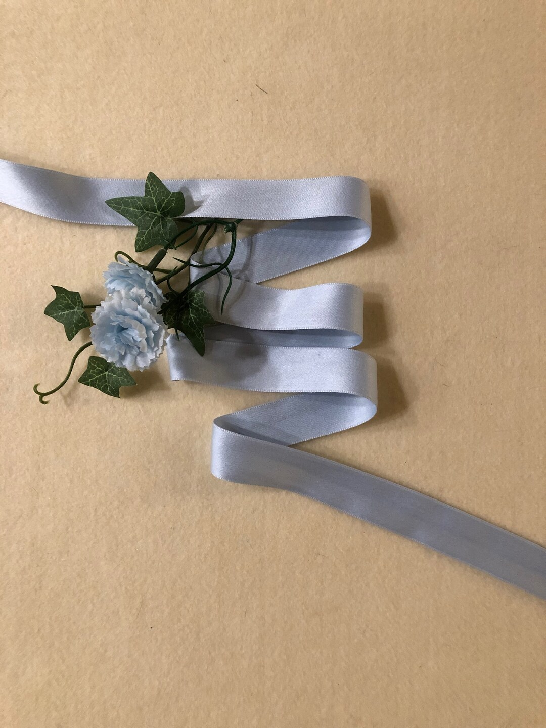 1 Inch Baby Blue 100% Cotton Double Face Satin Ribbon - Etsy