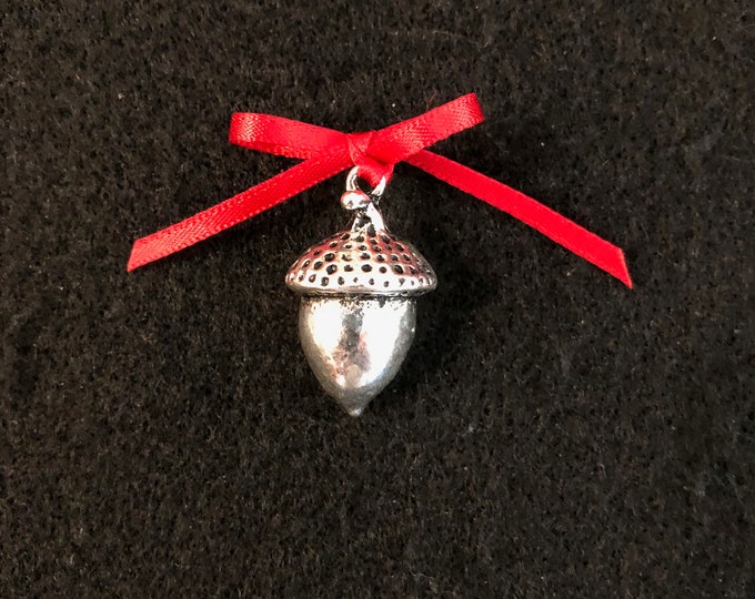 Silver Metal 3D Acorn Charm - Etsy