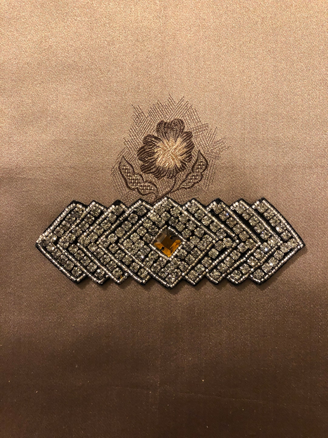 Rhinestone Studded Art Deco Applique - Etsy