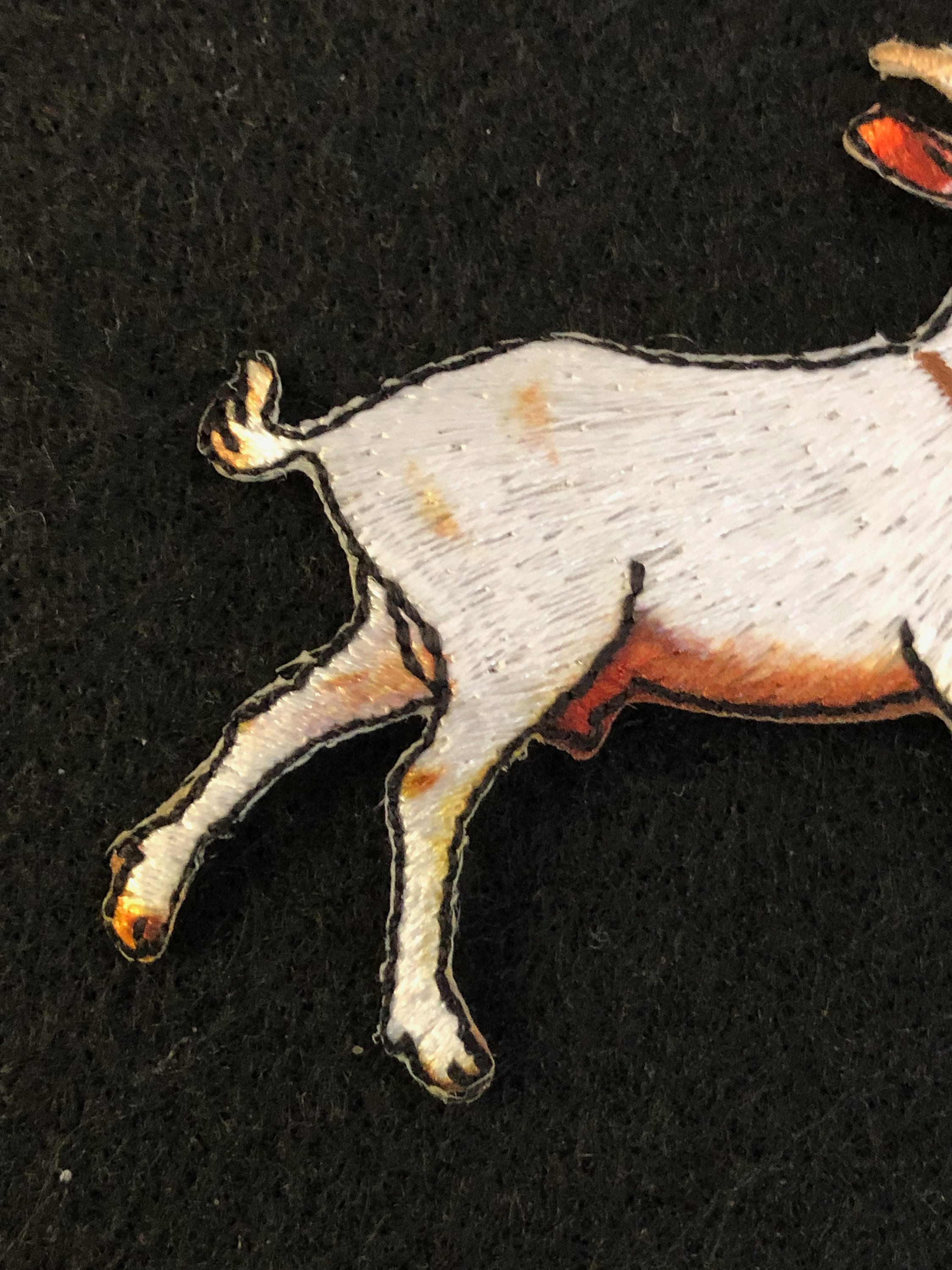 Applique Detailed Embroidered Goat Iron On - Etsy