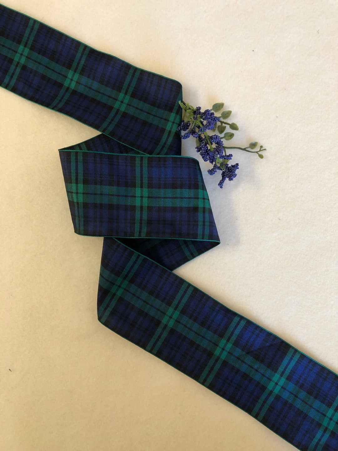 2 3/4 Inches Black Watch Tartan Ribbon - Etsy