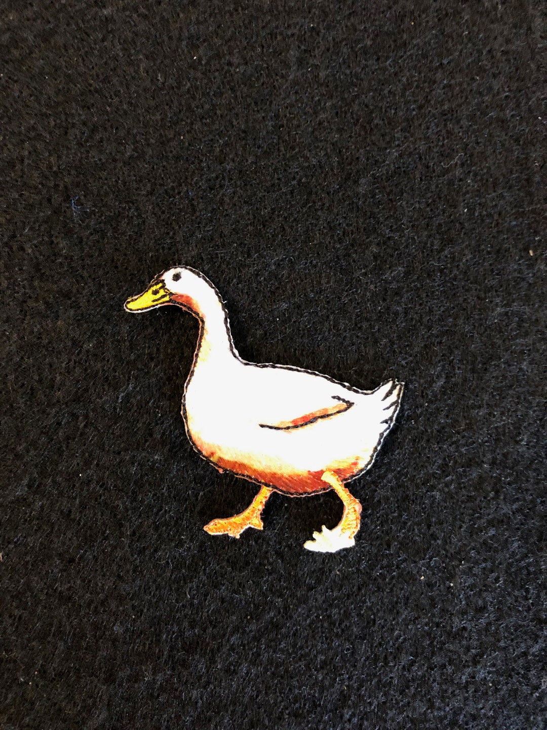 Applique - Embroidered White Goose - Iron On - Etsy