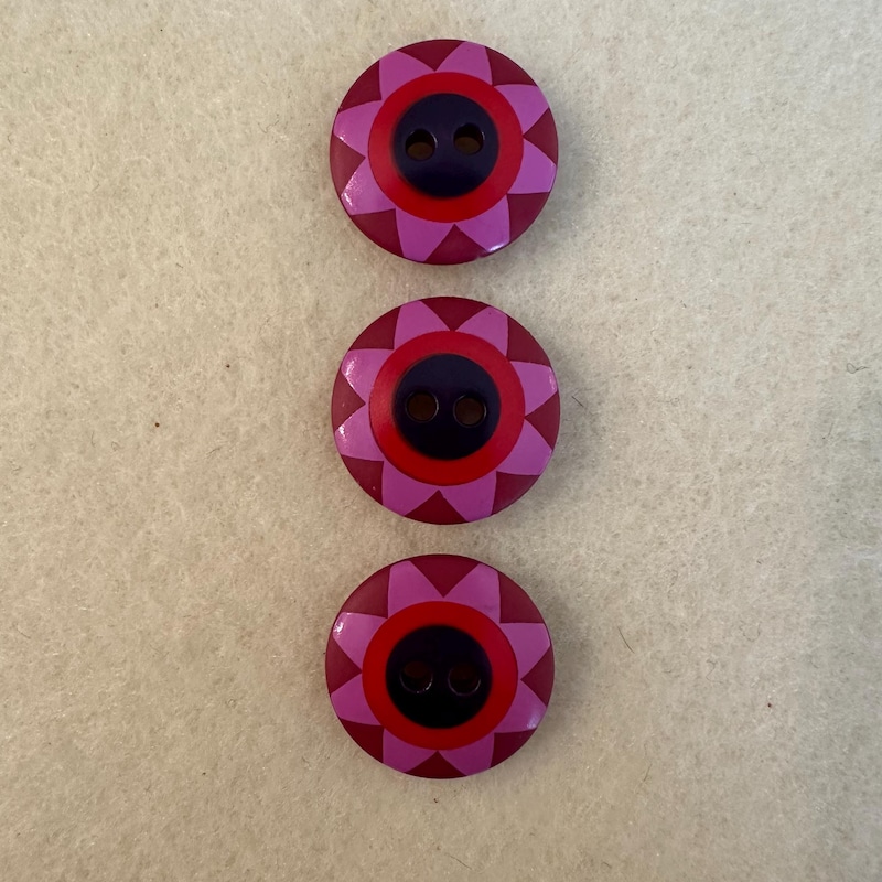 Pink Buttons 3/4 - Etsy