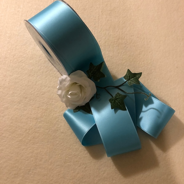 Aqua Satin Ribbon - Etsy