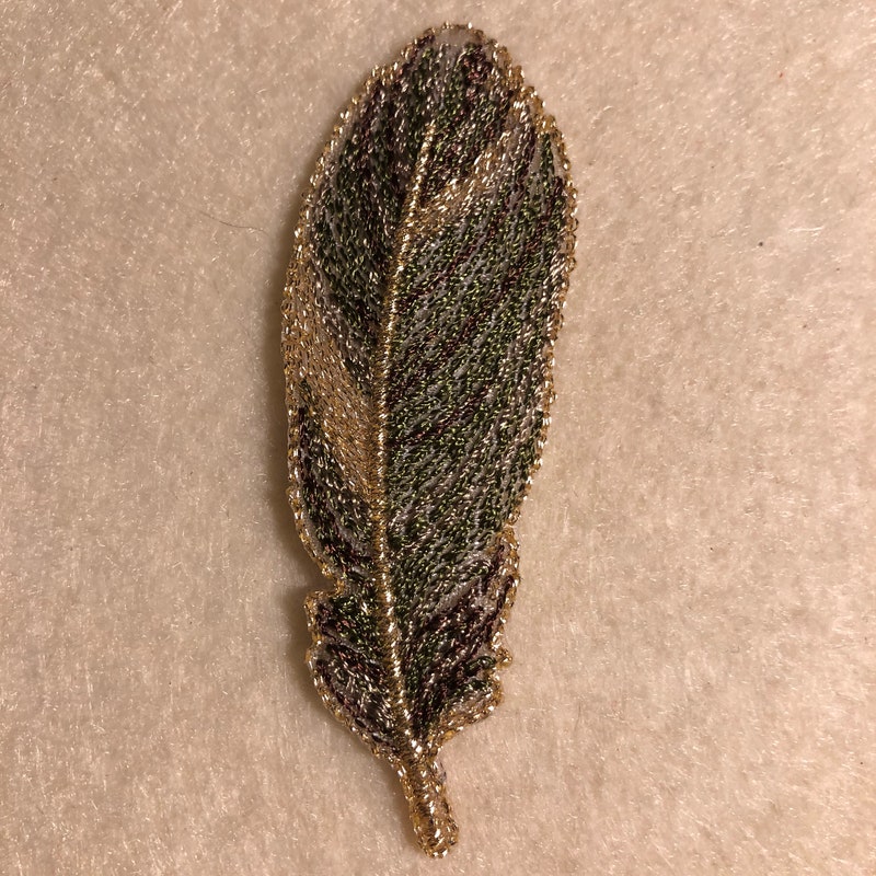 Metallic Feathers - Etsy