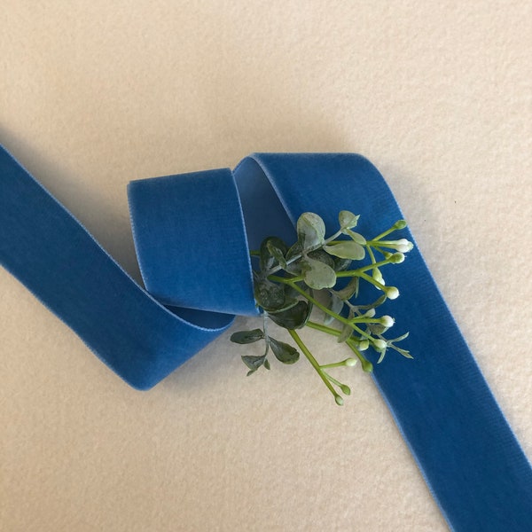 Blue Velvet Ribbon - Etsy
