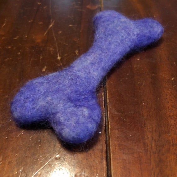 Wool felted dog bone | Etsy