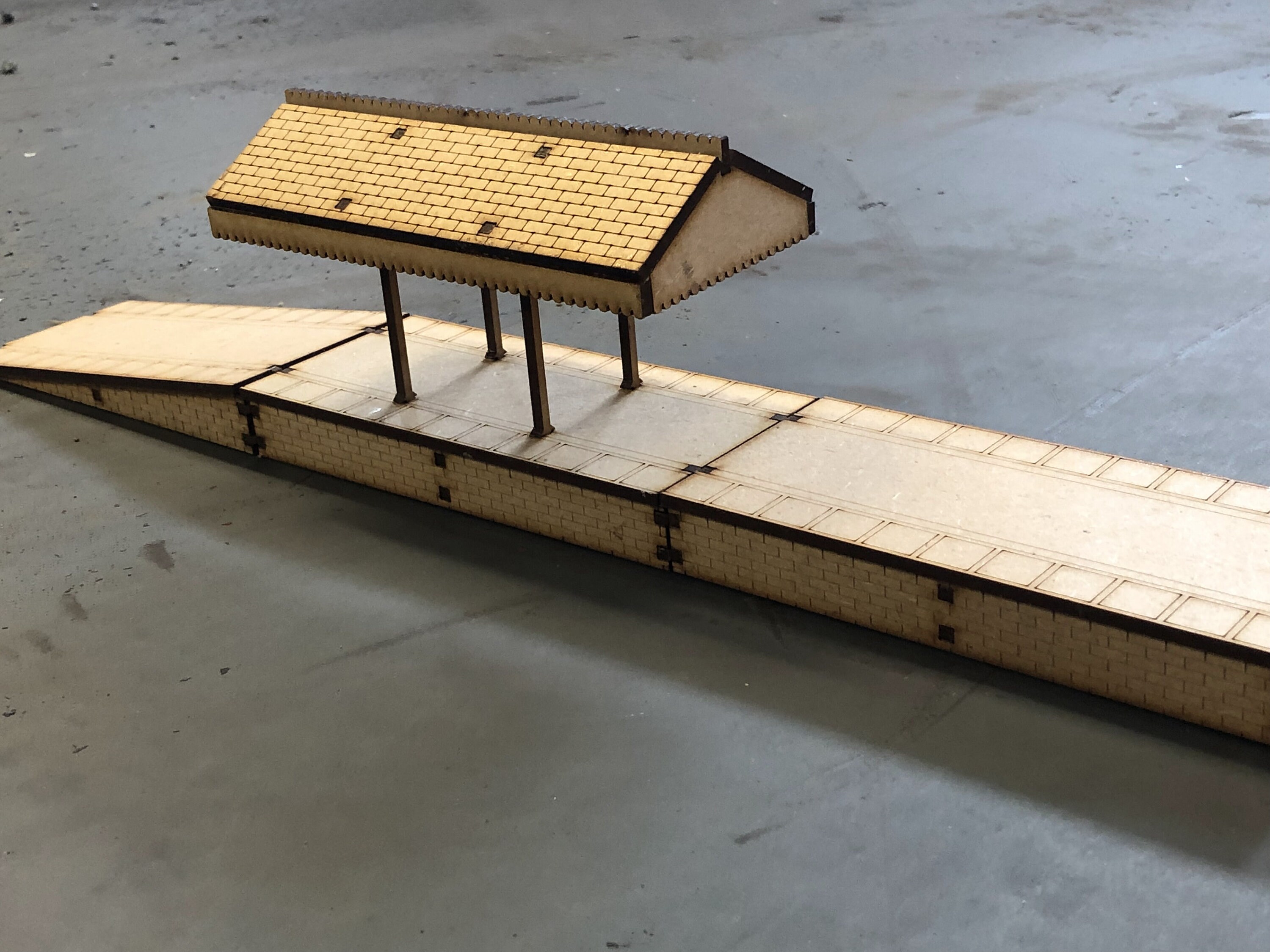 OO/HO Gauge Double Platform & Canopy With On/off Ramp - Etsy