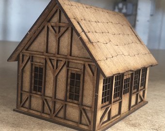 28MM Fantasy Tudor Style Small T4B House | Etsy