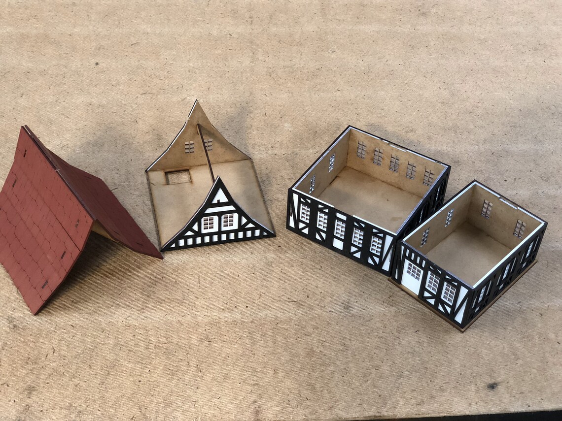 28mm Fantasy Tudor Style House T3 - Etsy