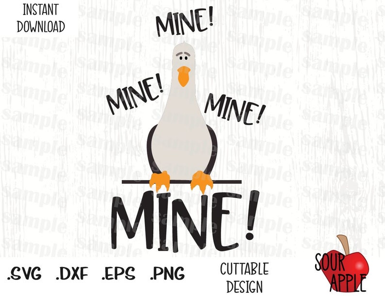 Mine Nemo Bird Seagull Movie Inspired Cutting Files in Svg - Etsy