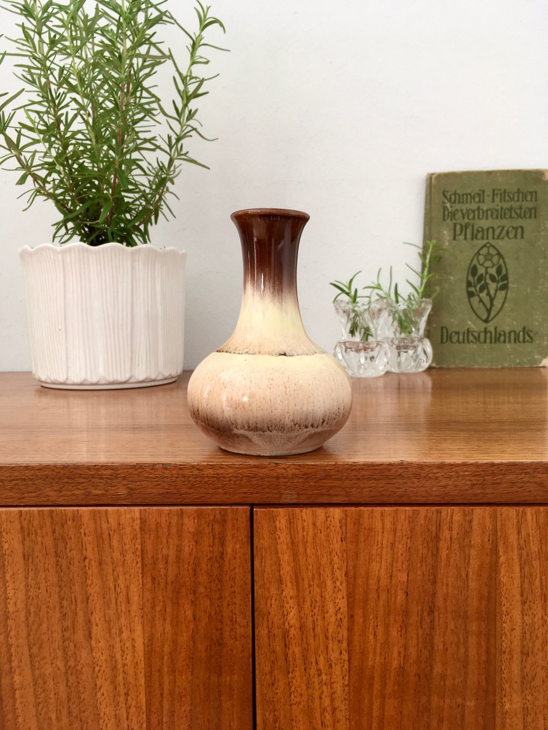Vintage, Small Vase, Jasba, 50s, Gradient Glaze, Ceramic, West Germany ...