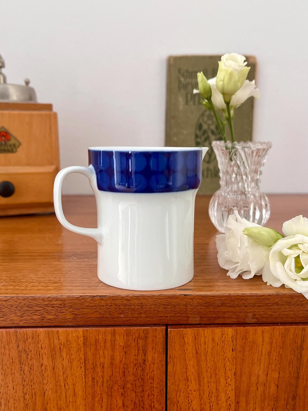 Vintage, Melitta, Milk Jug, Form Wien 22, Decoration: Dots in the ...