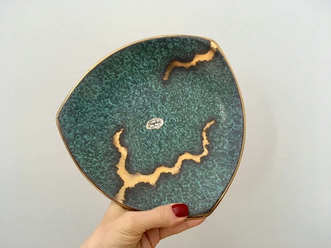 Vintage Jasba Bowl Kidney Shape Midcentury Era 50s Decor Jaspatina ...