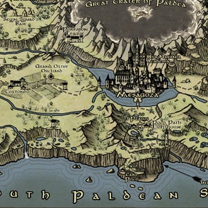 Pokemon Print Paldea, Fantasy Map, Paldea Map, Scarlet and Violet ...