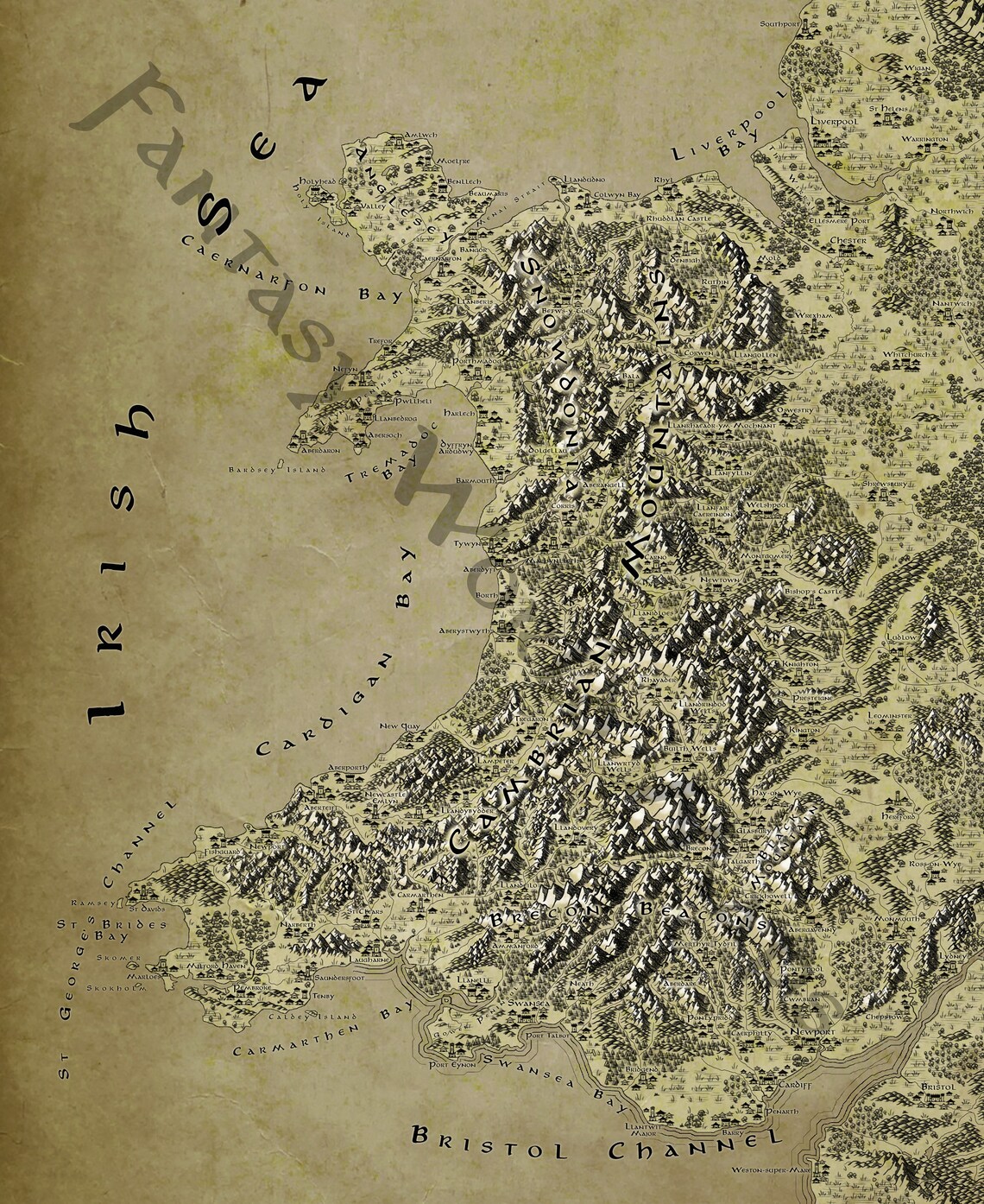 Wales Map Canvas Welsh Gifts Wales Map Wales Gift Geeky - Etsy UK