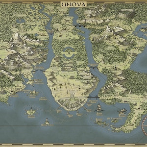 Pokemon Canvas Unova Map, Fantasy Map Canvas Print, Pokemon Canvas ...
