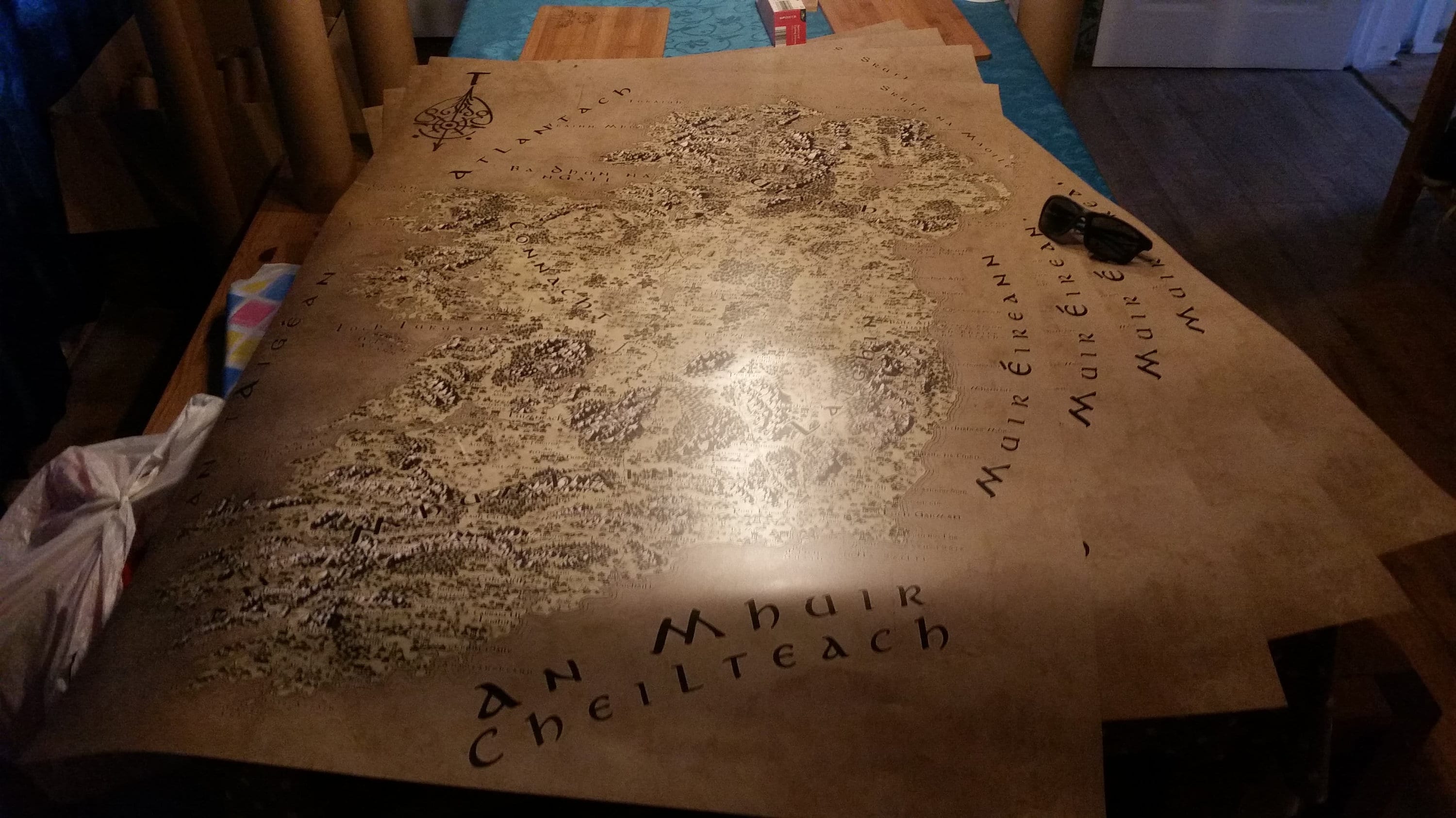 Ireland Gaeilge Fantasy Map Print Gaeilge Poster Ireland Map - Etsy UK