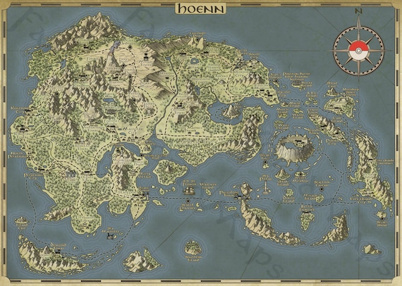 Pokemon Hoenn Map