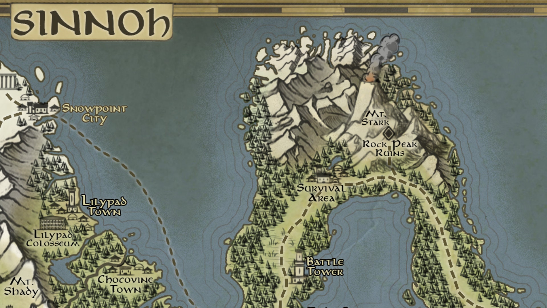 Pokemon Colosseum World Map