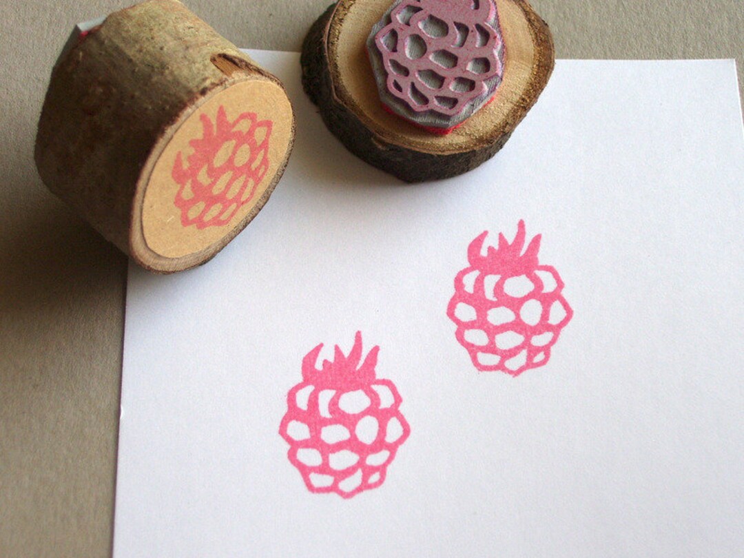 Stamp Raspberry Motif Stamp Fruits for Preserving Time - Etsy