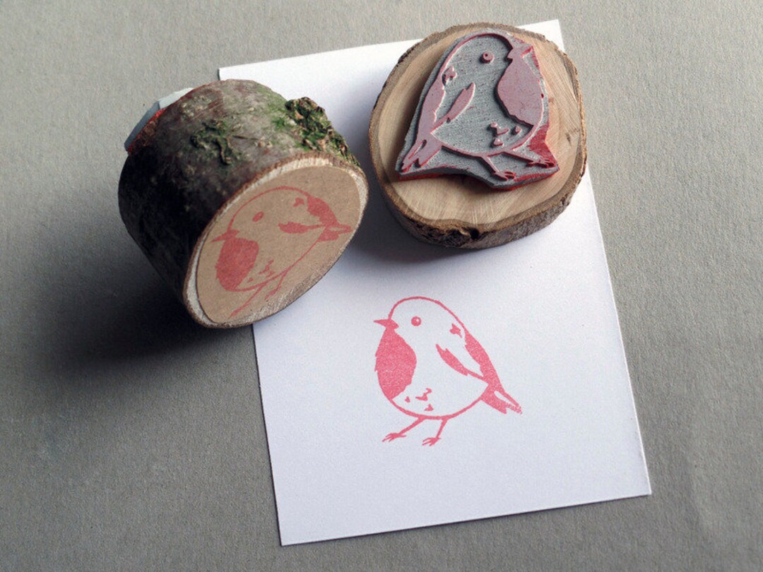 Robin XL Motif Stamp Bird - Etsy
