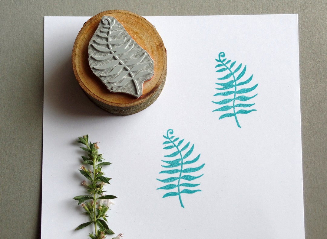 Stamp Fern Fernwedel Motif Stamp Forest - Etsy