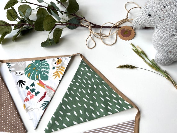 Pennant Necklace Children's Room Decoration Jungle Sage - Etsy