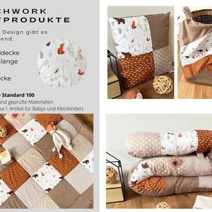 Krabbeldecke mit Name personalisiert * Waldtiere rost sand * Krabbelmatte Spielmatte - Etsy.de