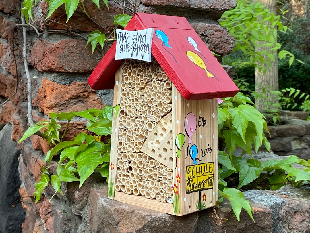 Insect Hotel Nursery Farewell Gift Bees Personalized Hand Painted - Etsy