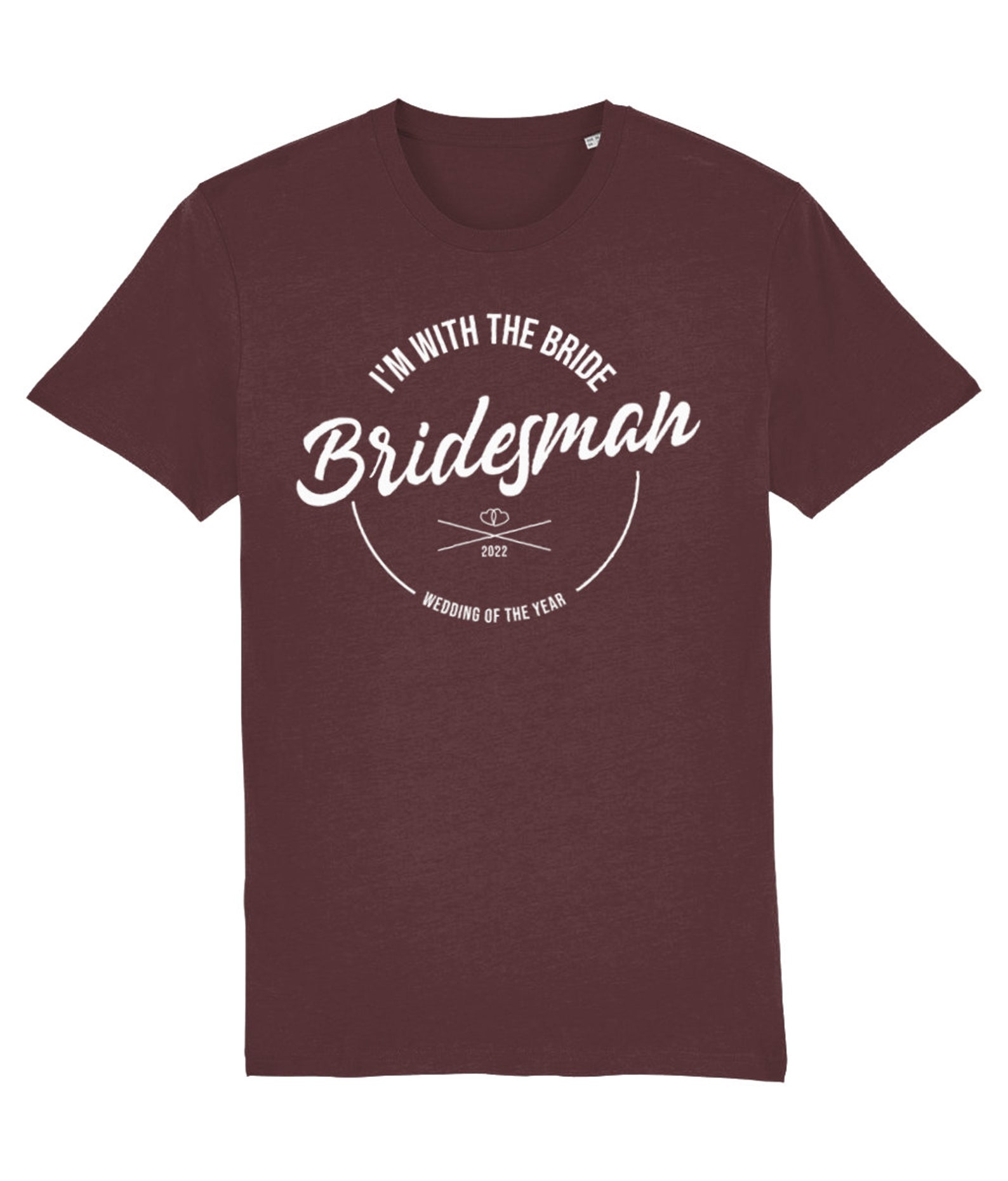 Bridesman Tee | Male Bridesmaid 'bridesman' T-shirt | Brideman Gift ...