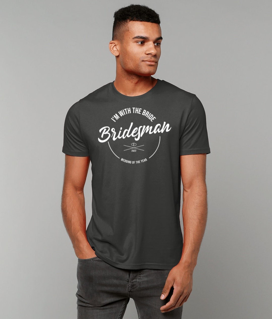 Bridesman Tee | Male Bridesmaid 'bridesman' T-shirt | Brideman Gift ...