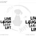 DIGITAL DOWNLOAD Live Laugh Love Lift Poster Gym Poster - Etsy