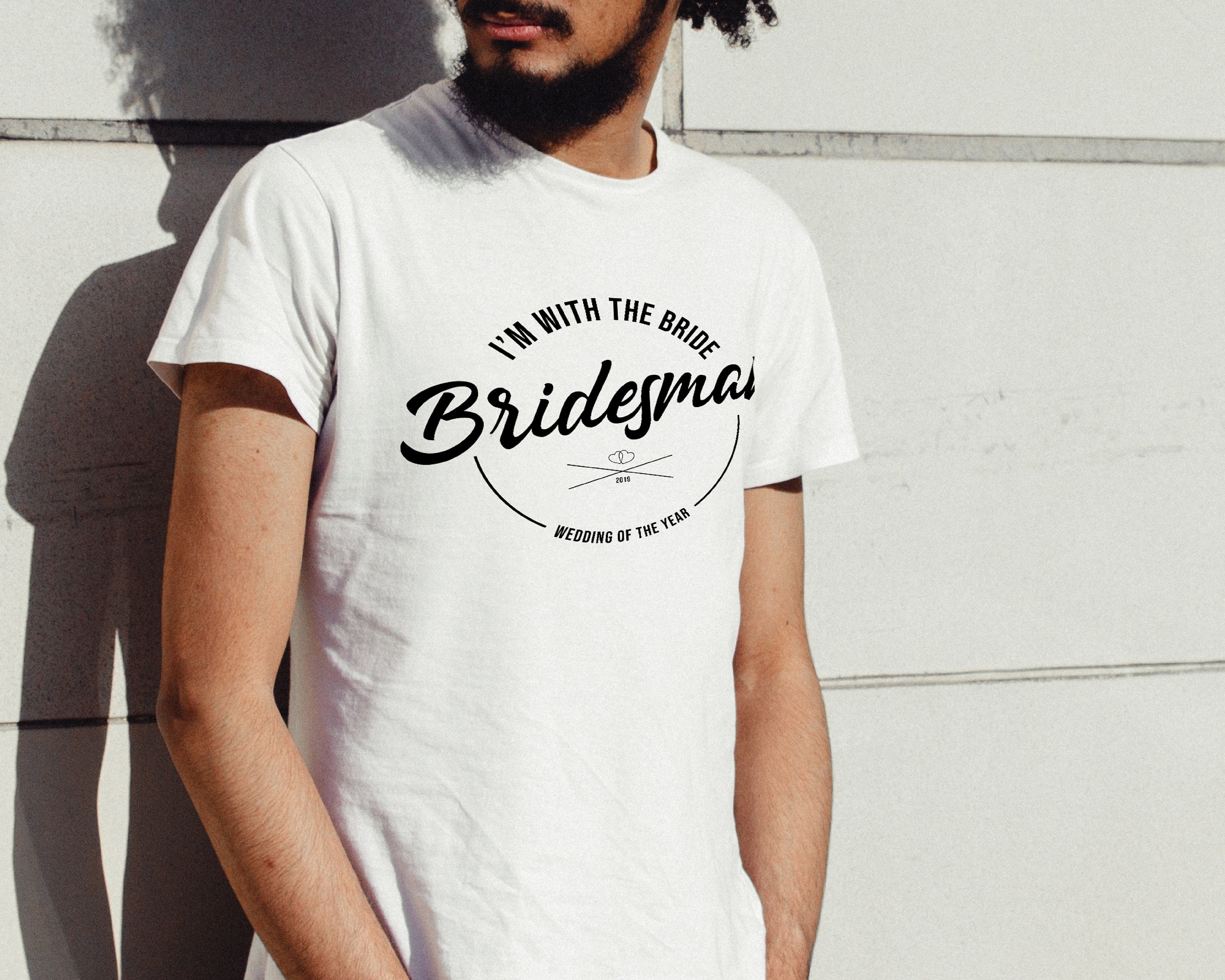 Bridesman Tee | Male Bridesmaid 'bridesman' T-shirt | Brideman Gift ...