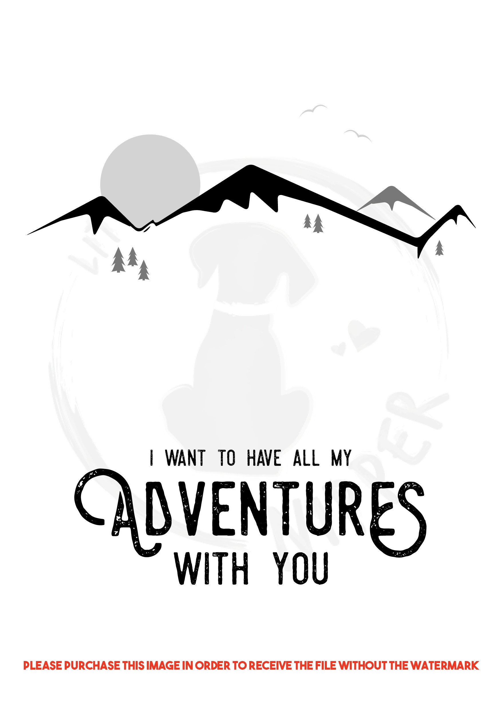 I Want to Have All My Adventures With You | DIGITAL POSTER | Travel ...