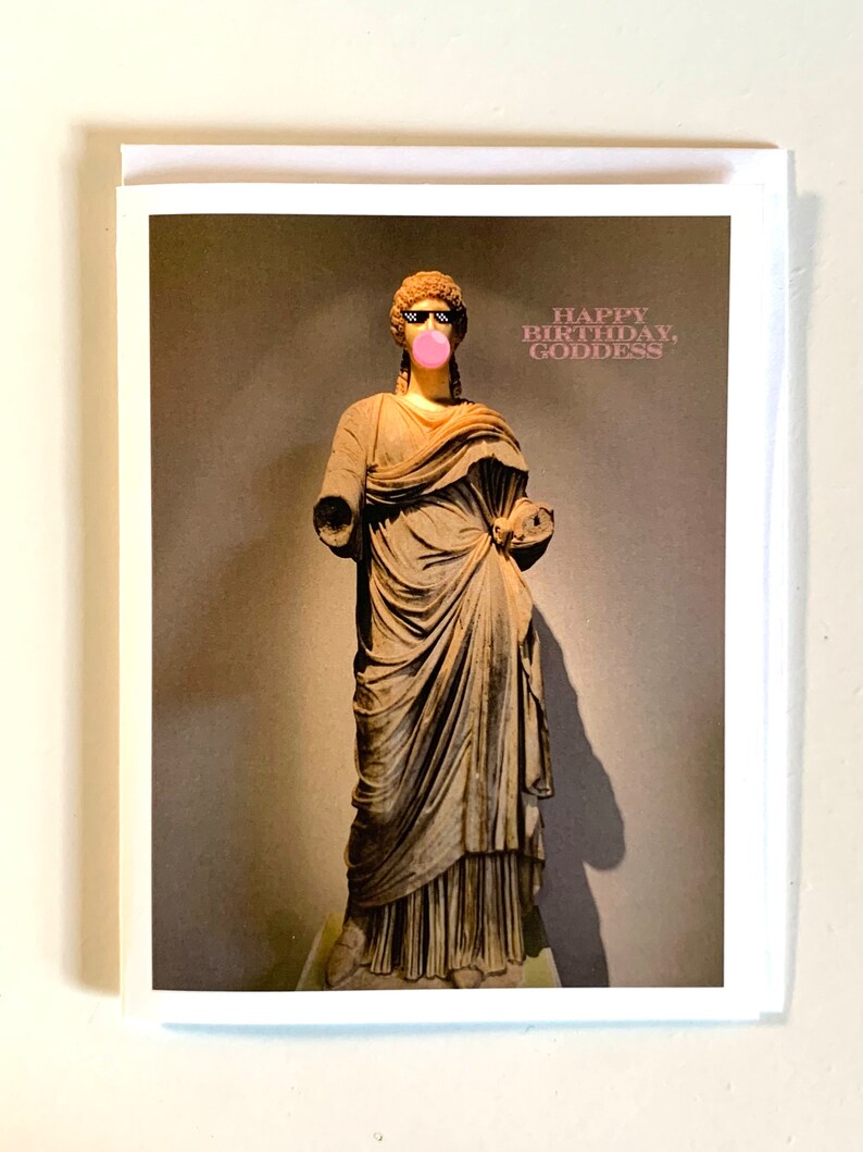 Happy Birthday, Goddess Greeting Card - Etsy