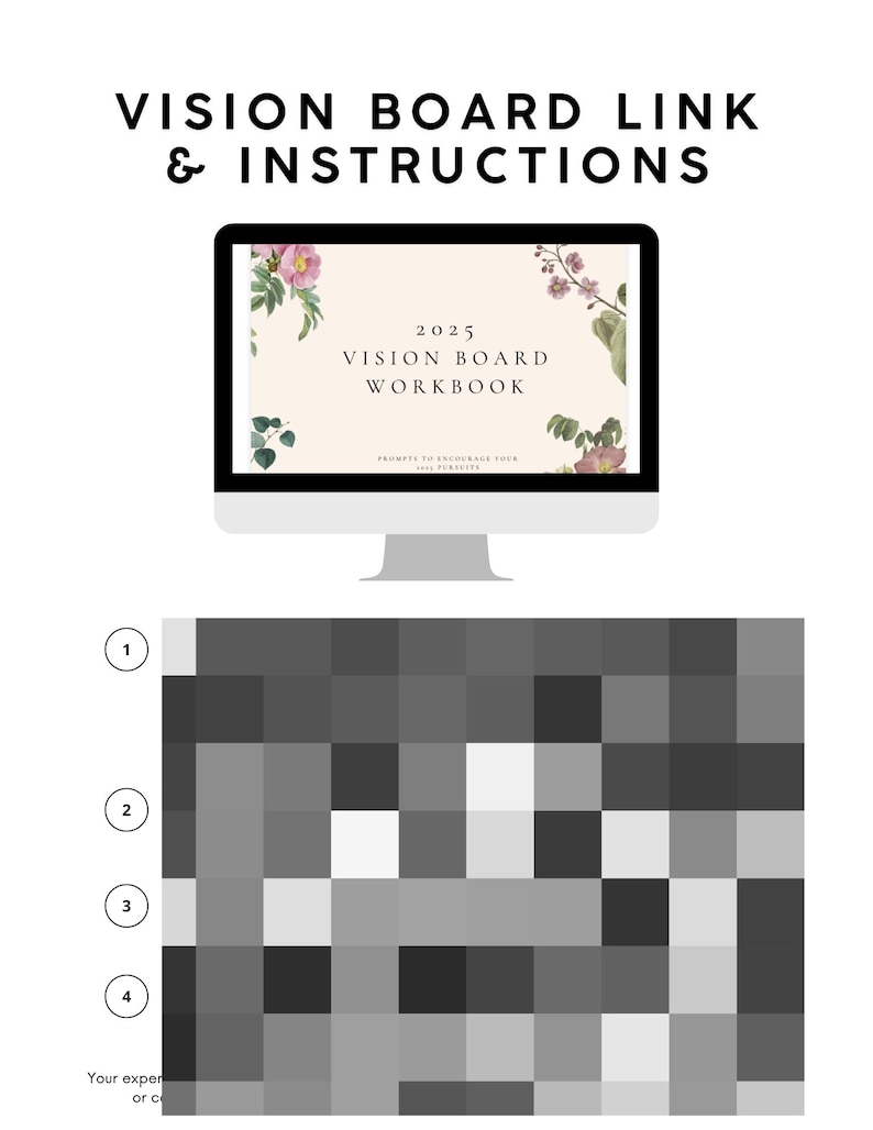 2025 Vision Board Workbook - Downloadable!! - Etsy