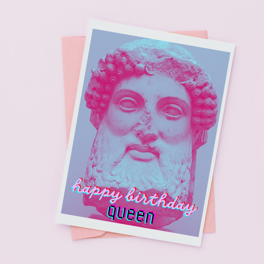 Happy Birthday, Queen Greeting Card - Etsy