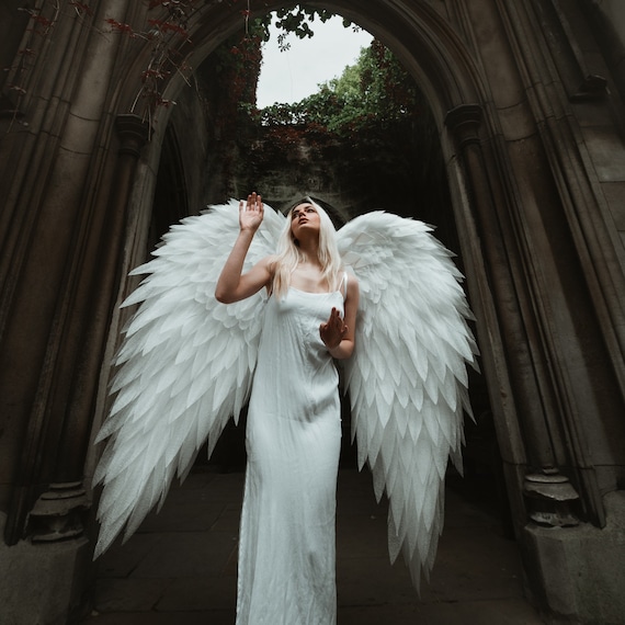 White Angel Wings Cosplay Halloween Costume Photoshoot Prop - Etsy