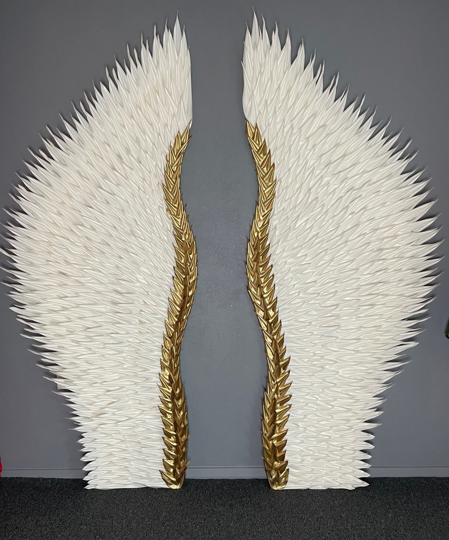 Giant Handmade Free Standing Angel Wings Beauty Salon / - Etsy