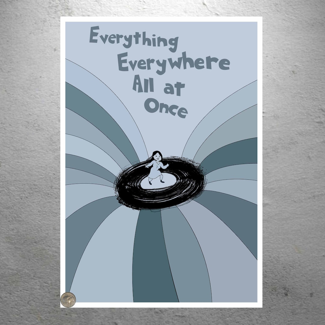 Everything Everywhere All at Once Poster Print | Donut Book Cover Re ...