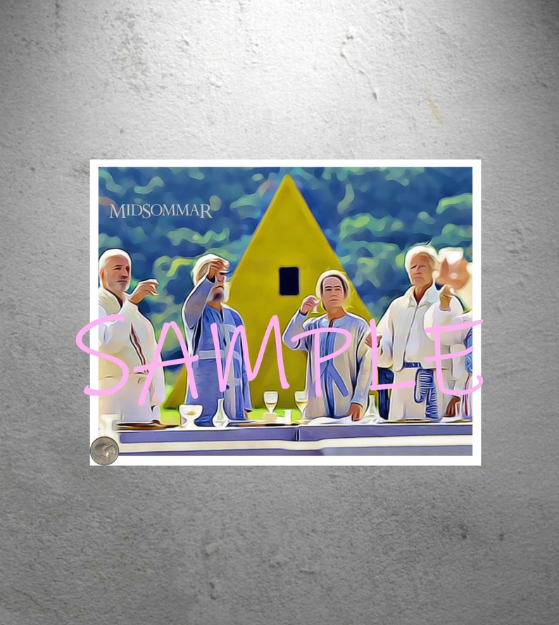 Midsommar Movie Family Celebration Lunch Yellow House Poster Print | 8. ...