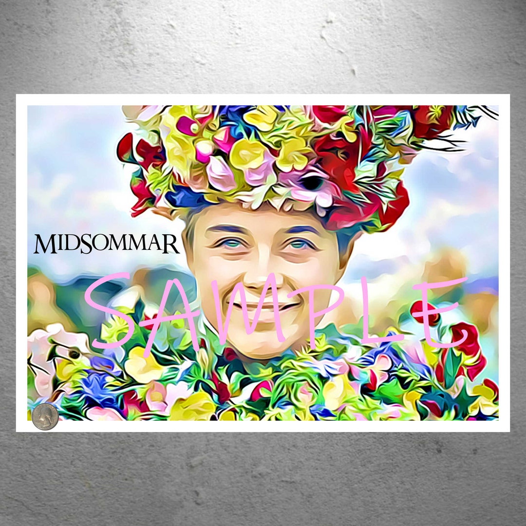 Midsommar Movie Florence Pugh Flower Dress Pugh Poster Print | 13 X 19 ...