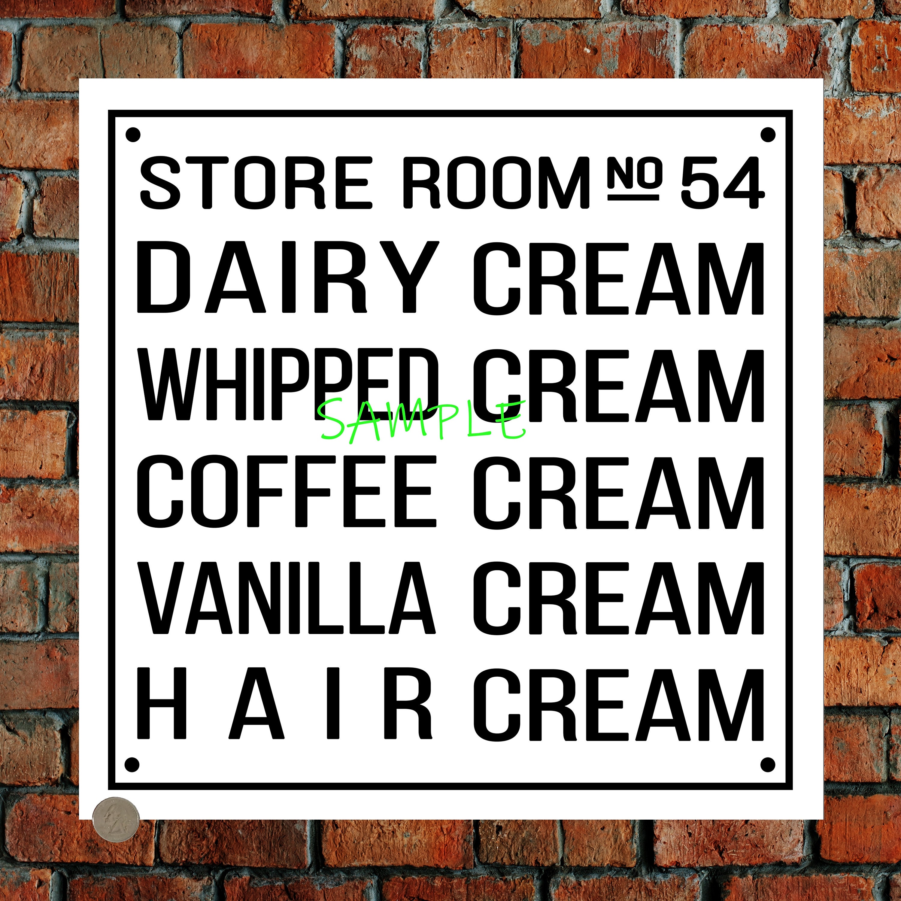 Large Willy Wonka "hair Cream" Store Room 54 Sign Poster | Inventing ...